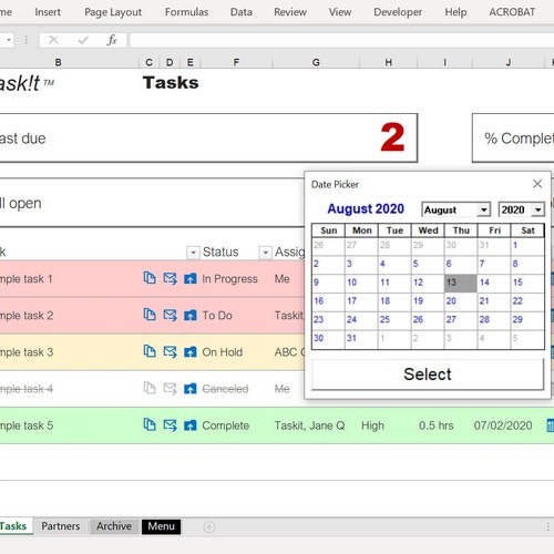 Kanban Board Excel Template Agile Project Management Task Etsy