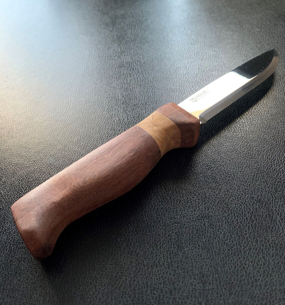 Handmade Camping Knife - Helle Tollekniv Blade With Custom Leather ...