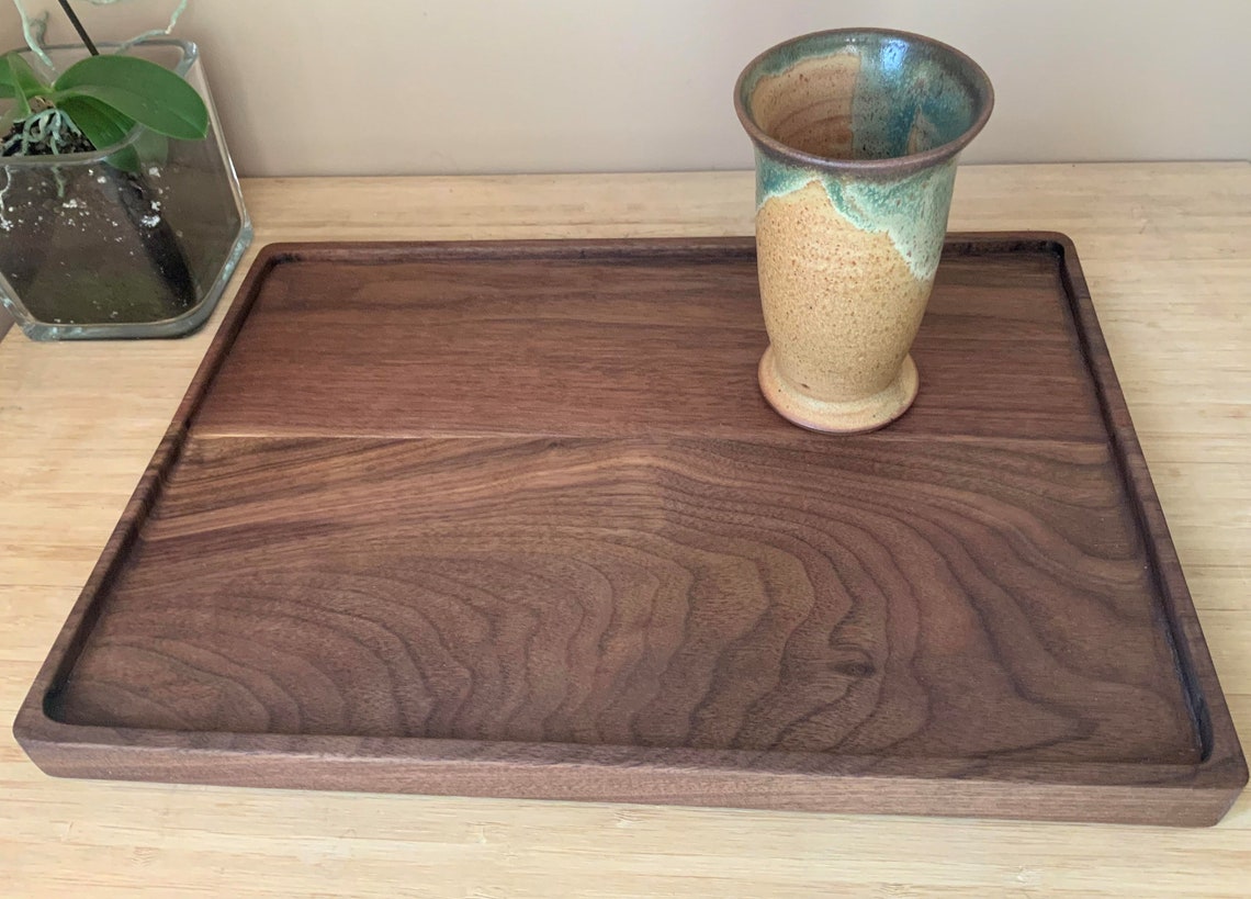 Handmade Black Walnut Serving Trays Solid Wood Handcrafted | Etsy Canada