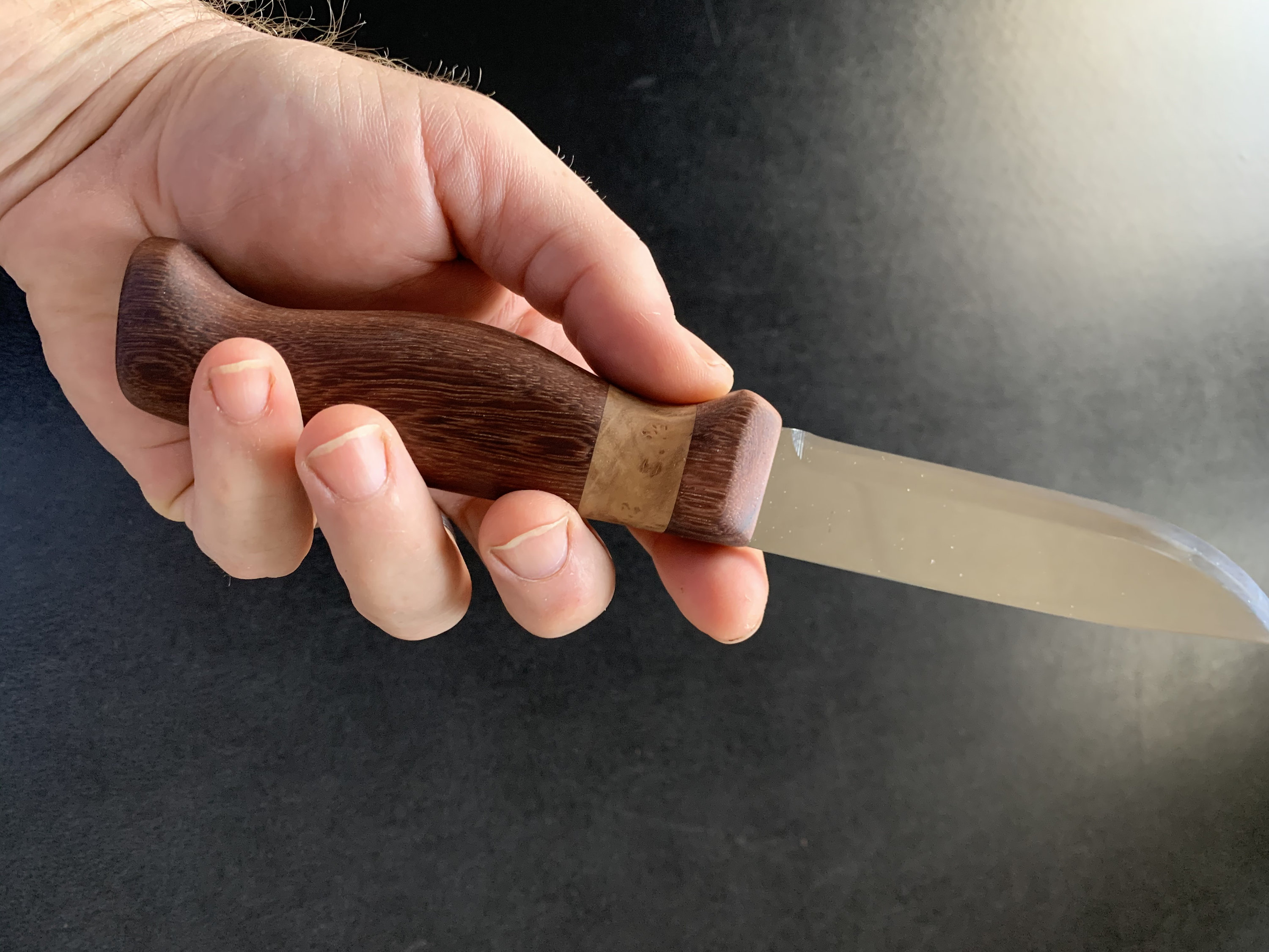 Handmade Camping Knife - Helle Tollekniv Blade With Custom Leather ...