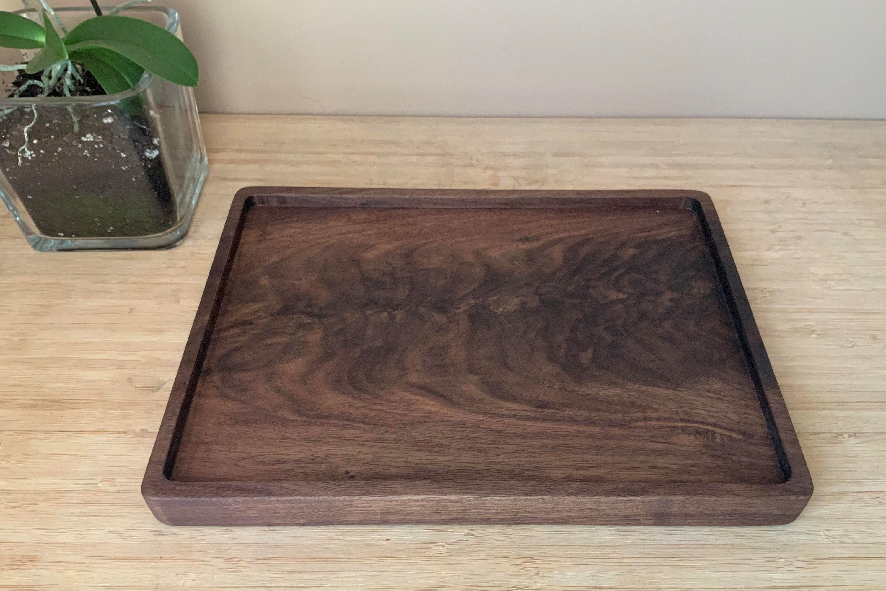Handmade Black Walnut Serving Trays Solid Wood Handcrafted - Etsy