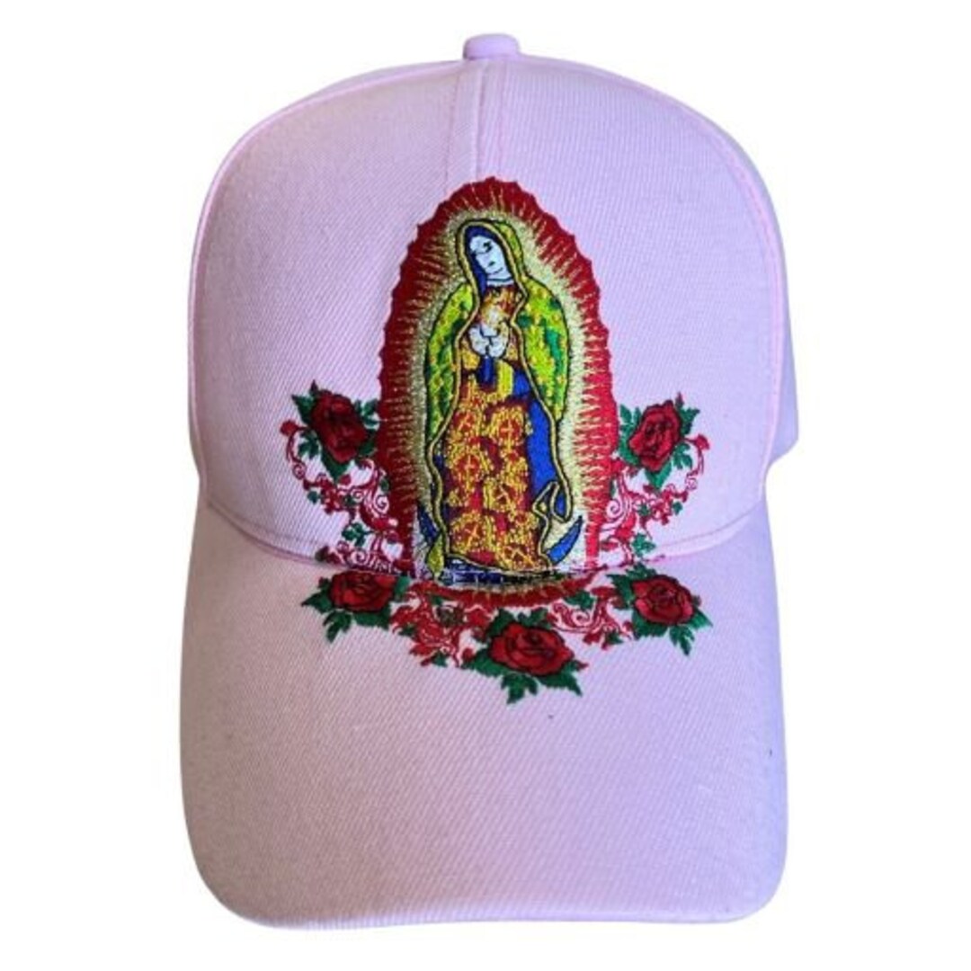Virgin of Guadalupe Mexican Baseball Cap Embroidered Pink Color FREE ...