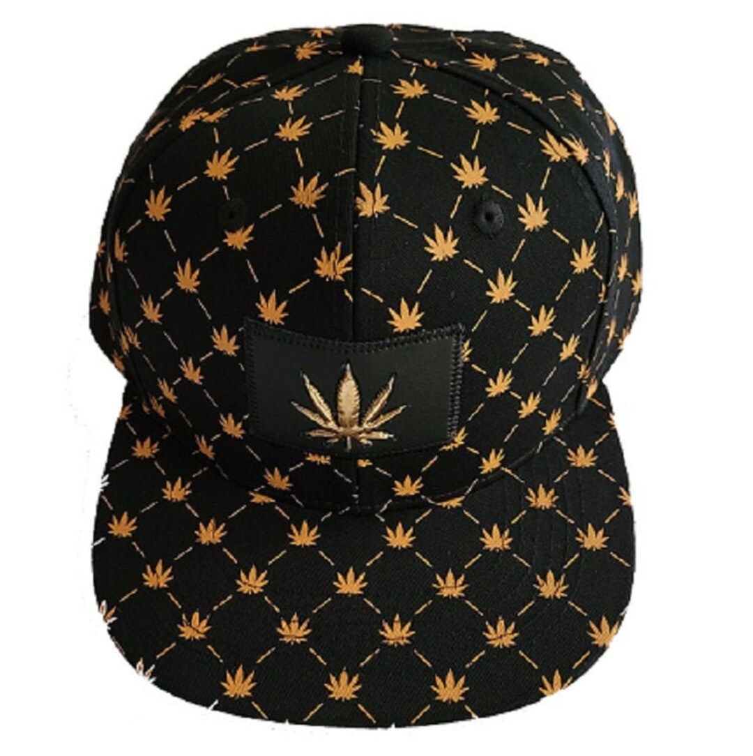 Premium Marijuana Snap Back Baseball Caps Metal Gold Leaf - Etsy