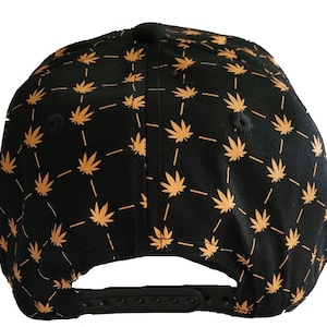 Premium Marijuana Snap Back Baseball Caps Metal Gold Leaf - Etsy