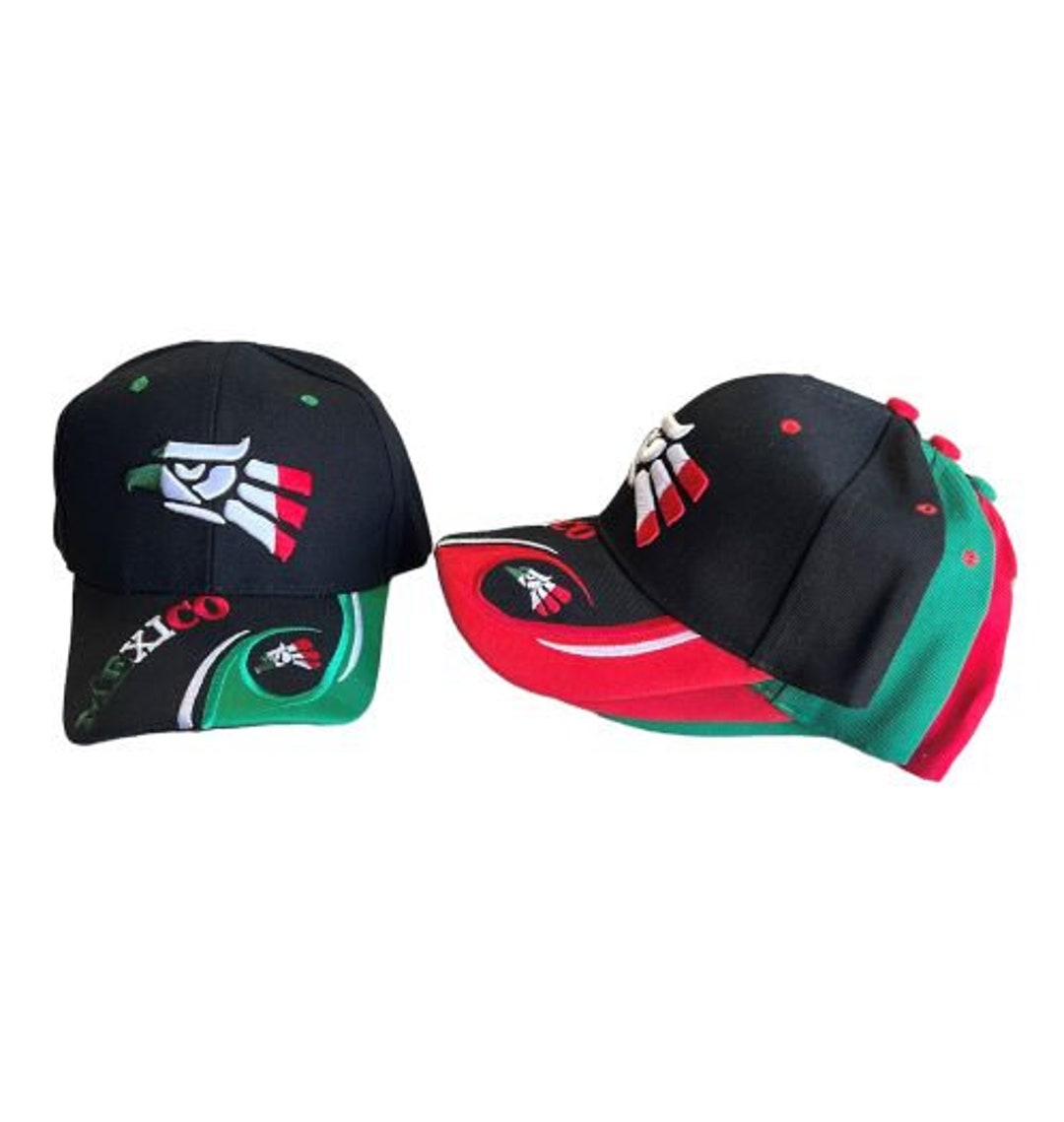 Hecho En Mexico Mexican Baseball Cap Hat Embroidered Black Color Uni ...