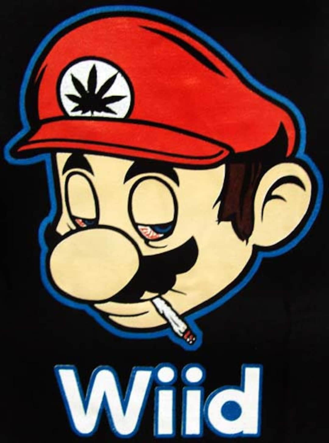 Super Mario Wiid Marijuana Weed T-shirt US Screen Printed - Etsy