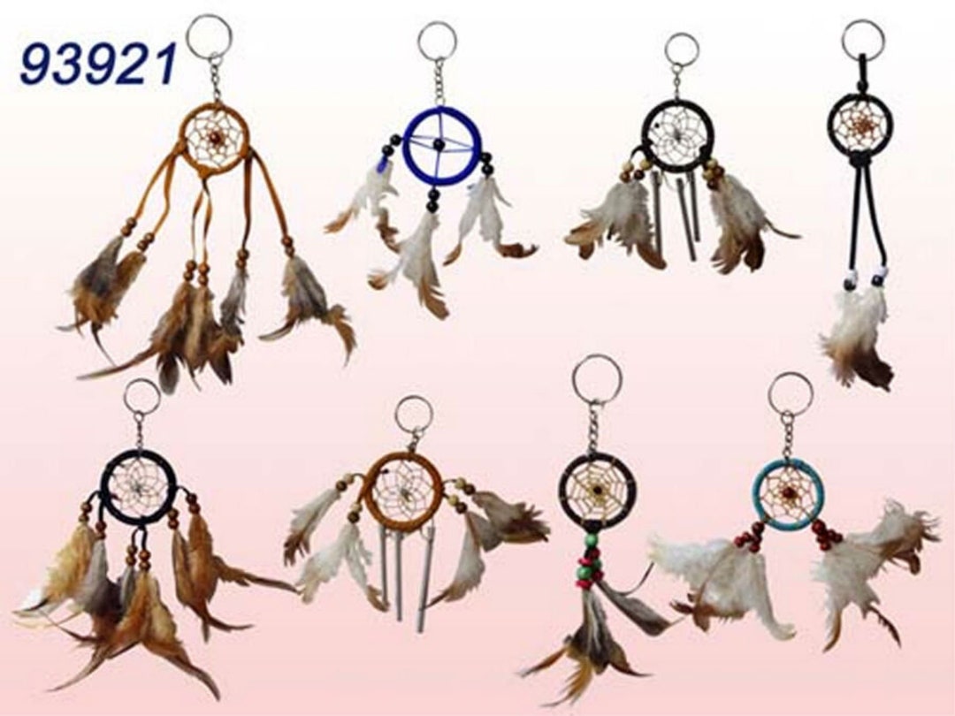 Hand Made Dream Catchers Key Rings 12 Pc Pack FREE USA - Etsy