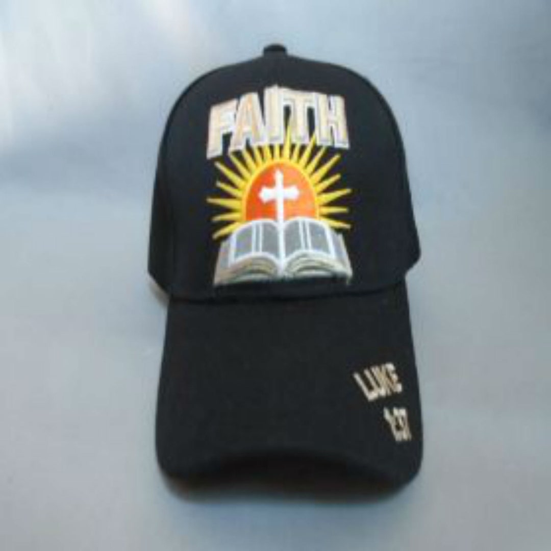 FAITH Christian Baseball Cap Embroidered Black Color Uni-sex Style FREE ...