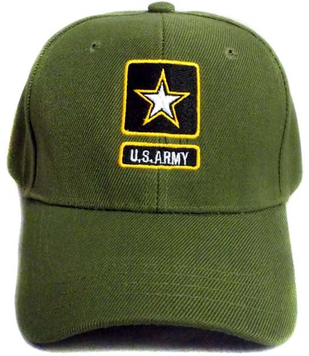 Embroidered Military Caps Army Green Color US Army Green Color Uni-sex ...