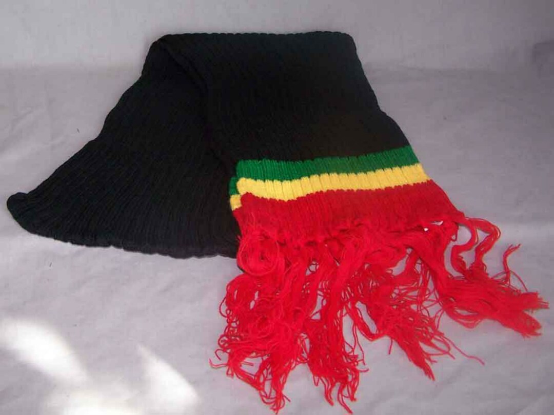 Reggae Rasta Knitted Scarves for Adults Uni-sex Style FREE USA Shipping ...