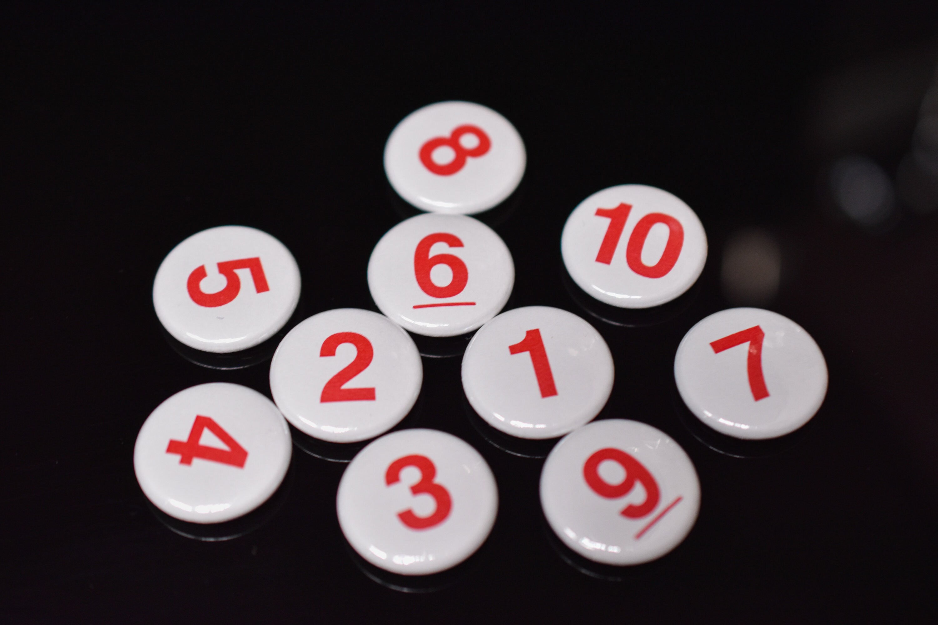 Character Tokens White W/ Red Numbers Pc/npc/enemy TTRPG - Etsy