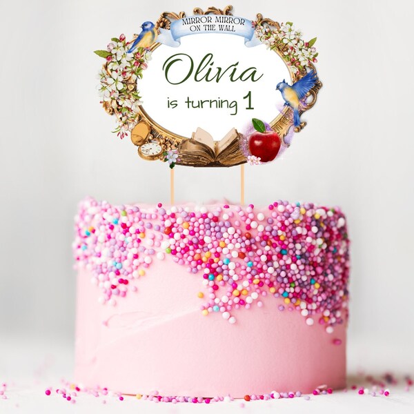 Snow White Cake Topper Template - Etsy