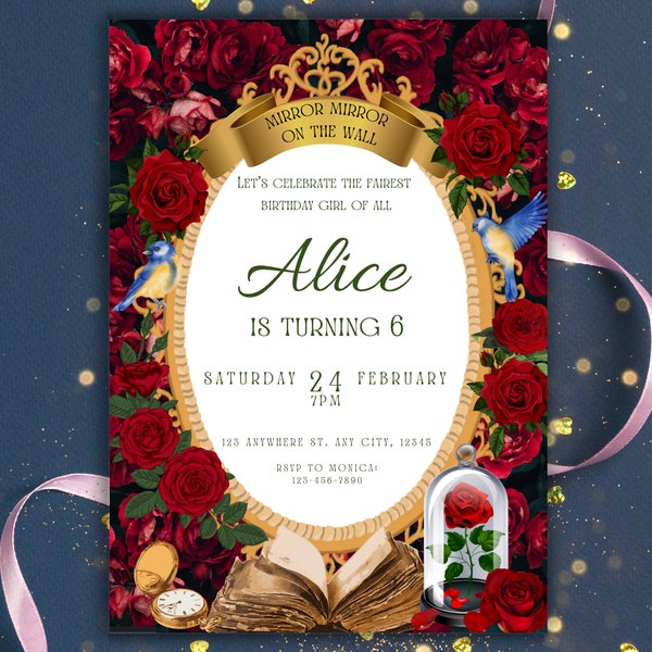 Snow White Invitation - Etsy