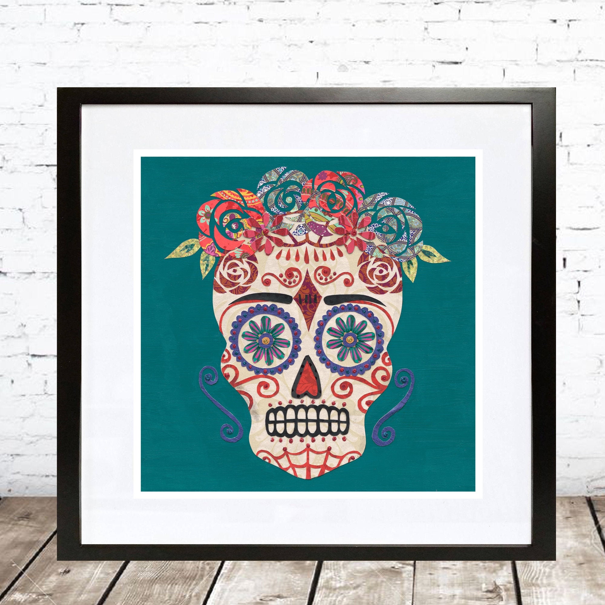 Frida's Sugar Skull Frida Kahlo Art Print Frida and - Etsy