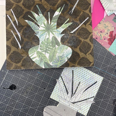 Tulip Collage Art Workshop Kit: DIY 12"x12" Artwork - Etsy