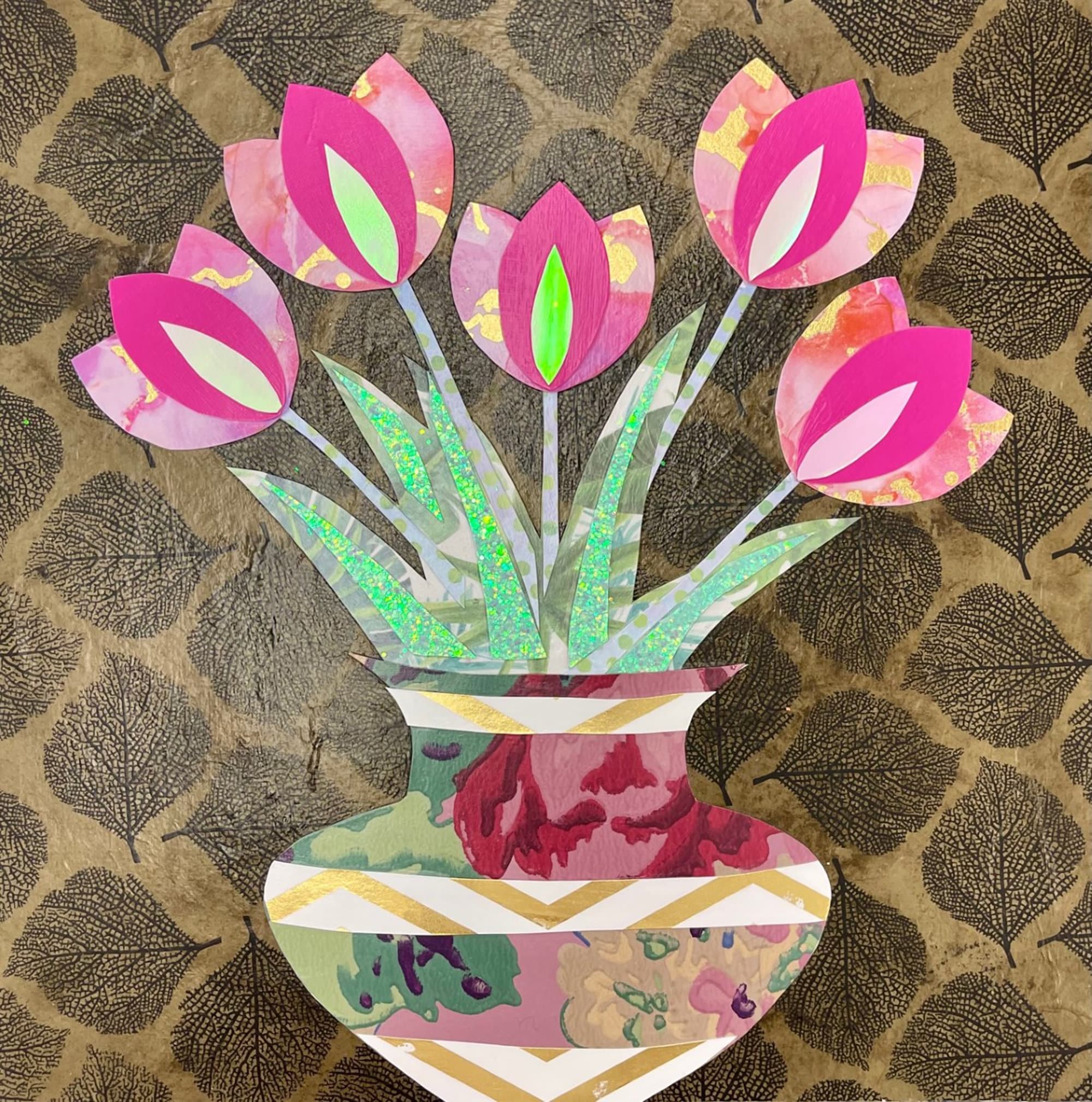 Tulip Collage Art Workshop Kit: DIY 12"x12" Artwork - Etsy