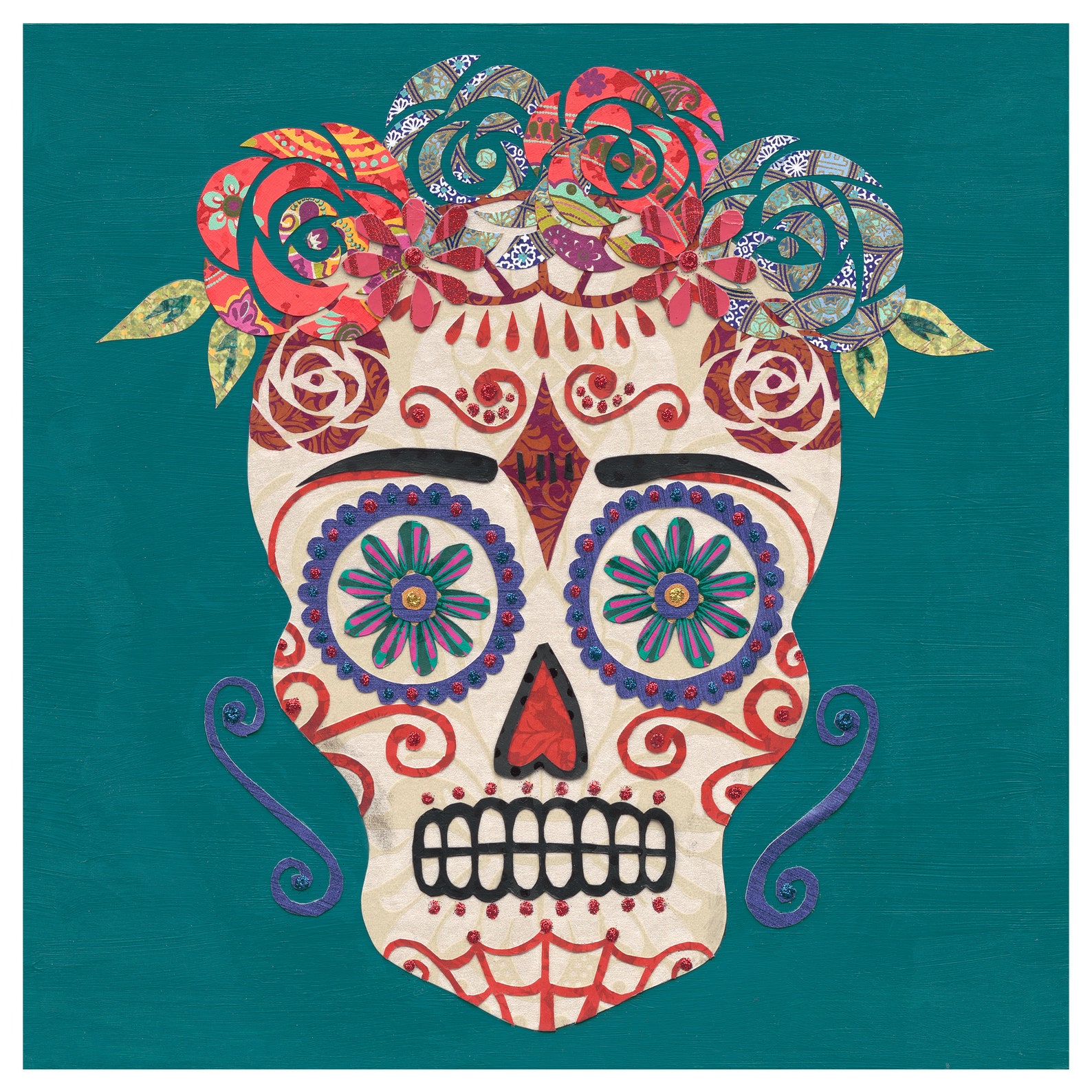 Frida's Sugar Skull Frida Kahlo Art Print Frida and | Etsy