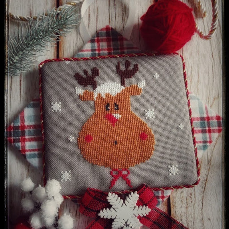 Rudolph Cross Stitch - Etsy