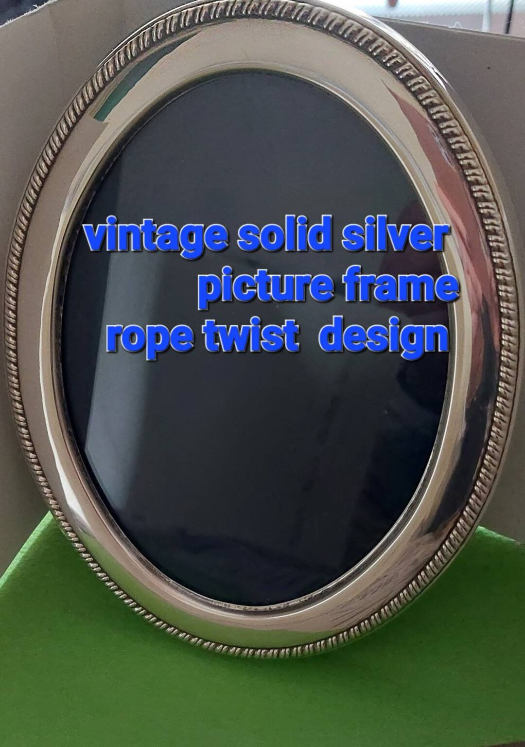 Vintage Robert Carrs Solid Silver Picture Frame Lovely Medium Oval ...