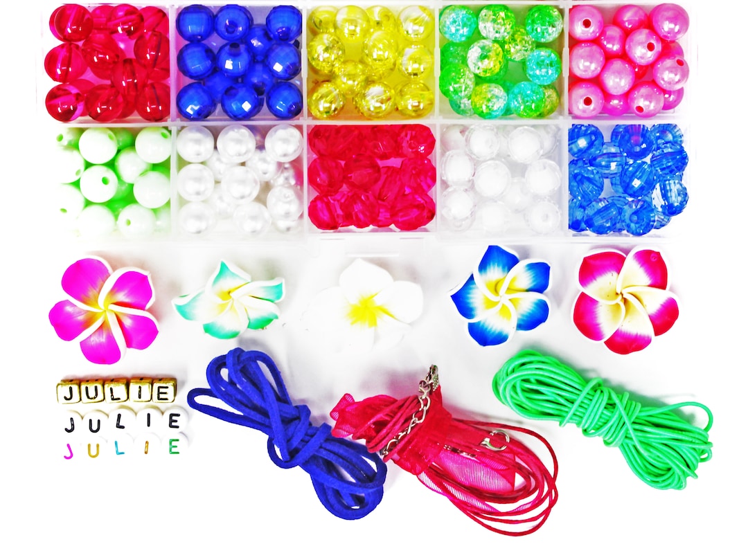 Flower Power Girls Personnalisé Bead DIY Gift Craft Kit pour colliers ...