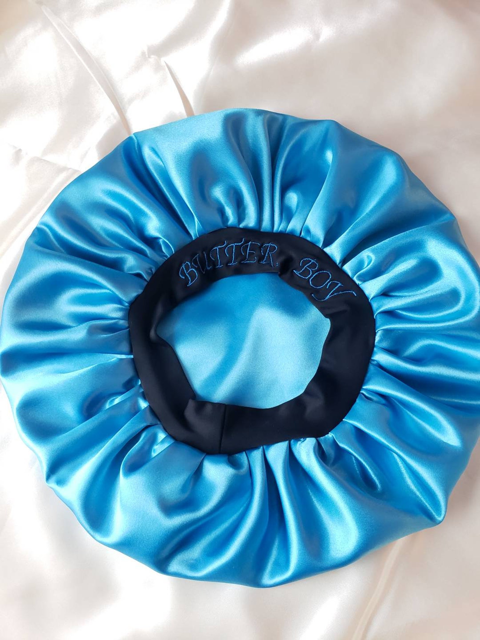 Custom Embroidered Satin Bonnet Personalized Hair Bonnet - Etsy