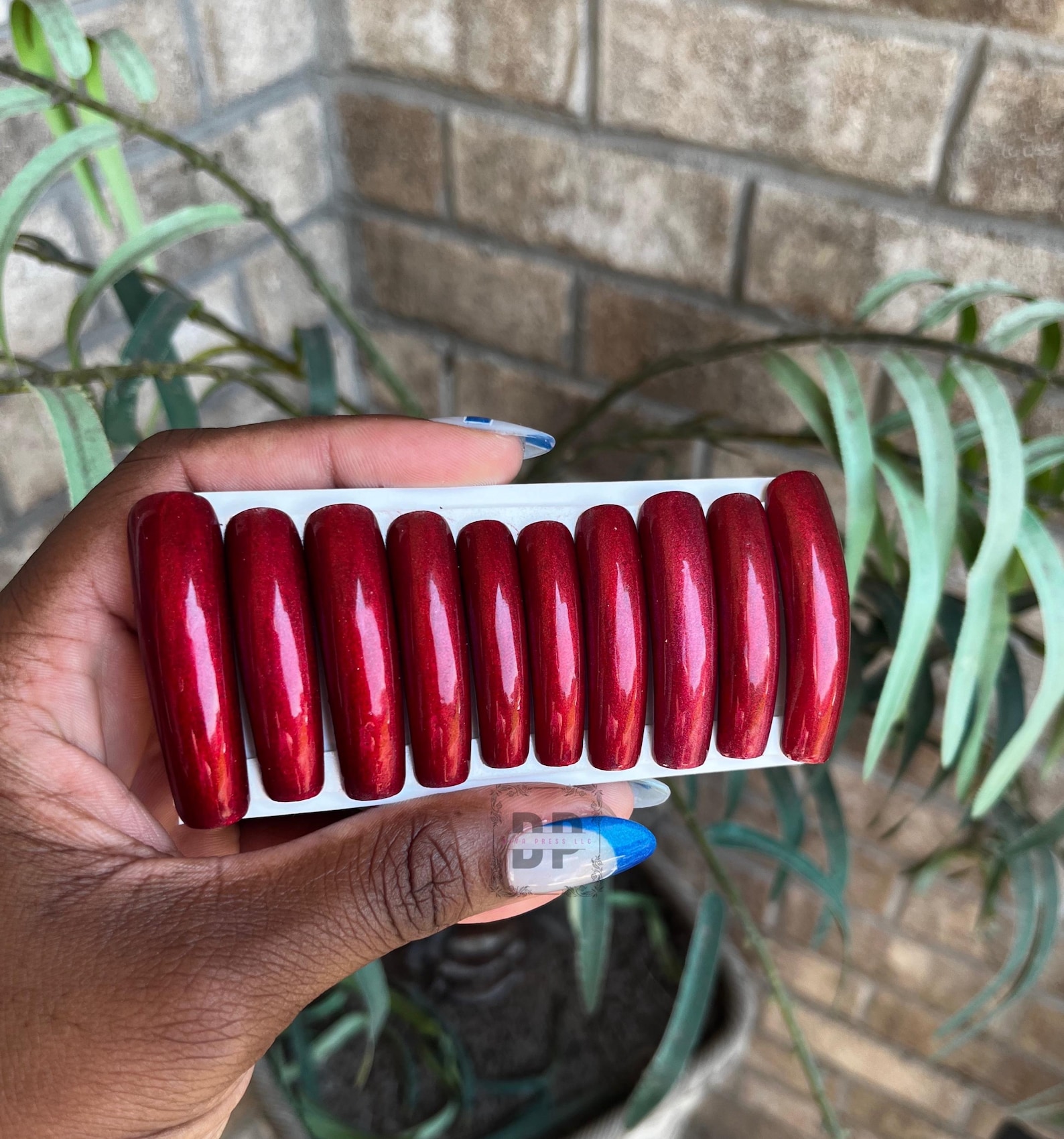 Curved Chrome Press on Nails | Wider Fit, Nail Art - Etsy