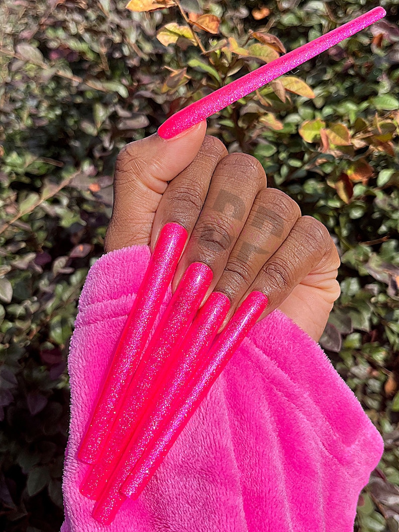 10XL Press on Acrylic Nails | Long Square Baddie Nails - Etsy