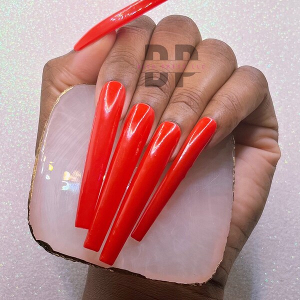 Long Length Nails - Etsy