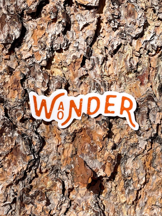 Wonder and Wander Vinyl Sticker Adventure Wanderlust - Etsy