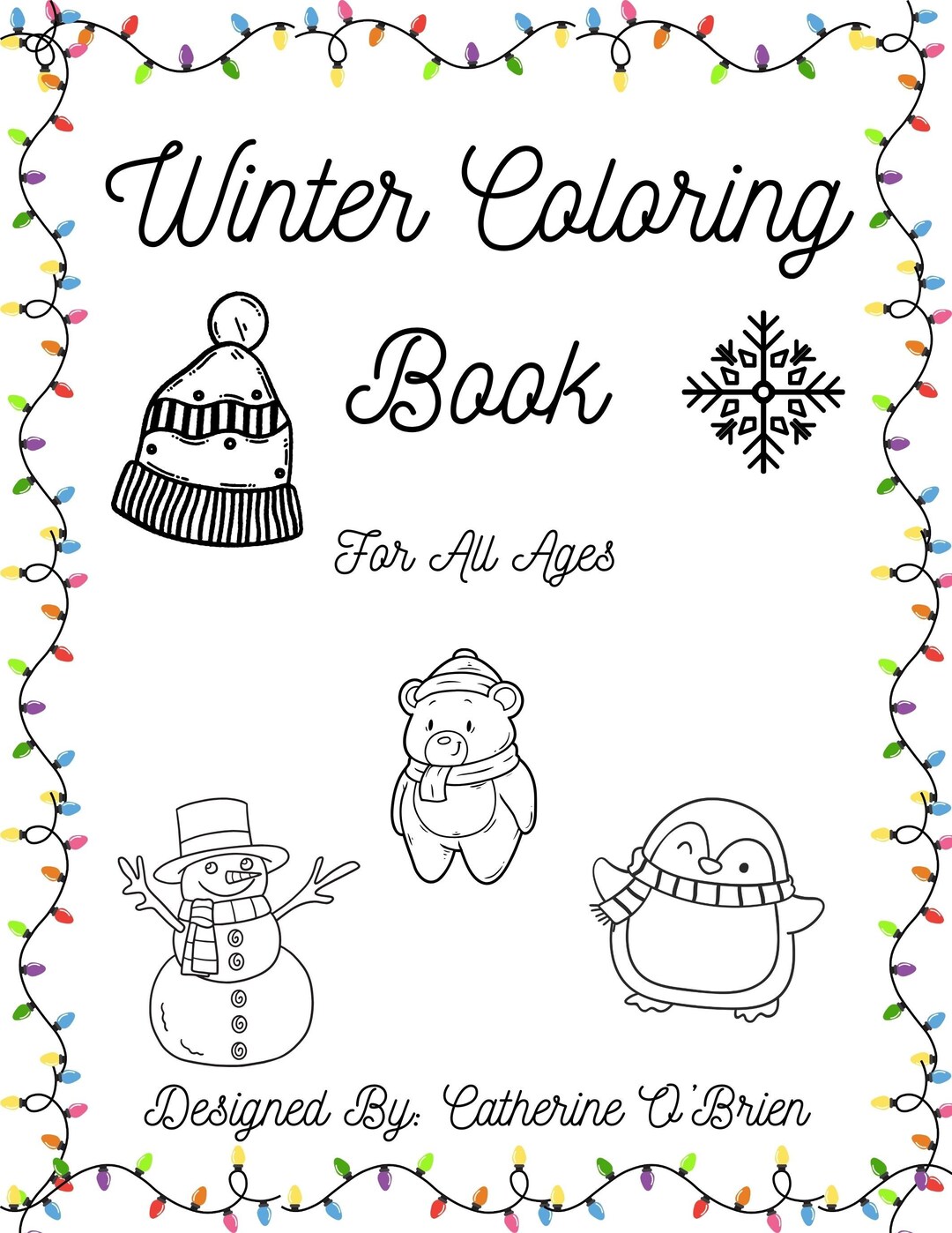 Winter Coloring Book - Etsy
