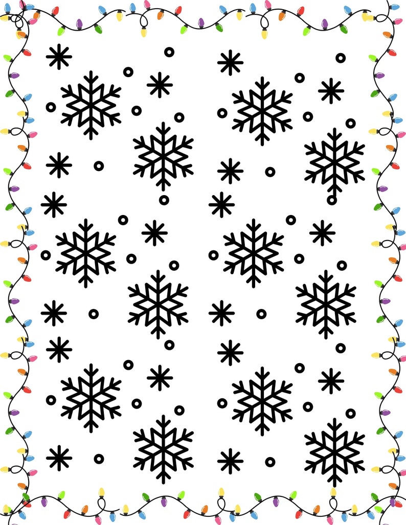 Winter Coloring Book - Etsy