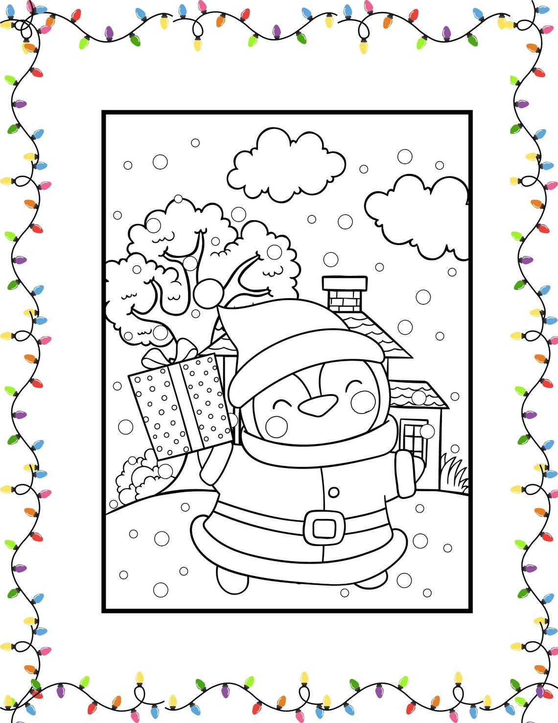 Winter Coloring Book - Etsy
