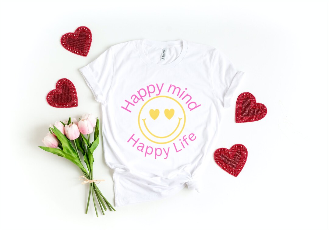 Happy Mind Happy Life Smiley Face Svg | Happy Mind Happy Life SVG ...