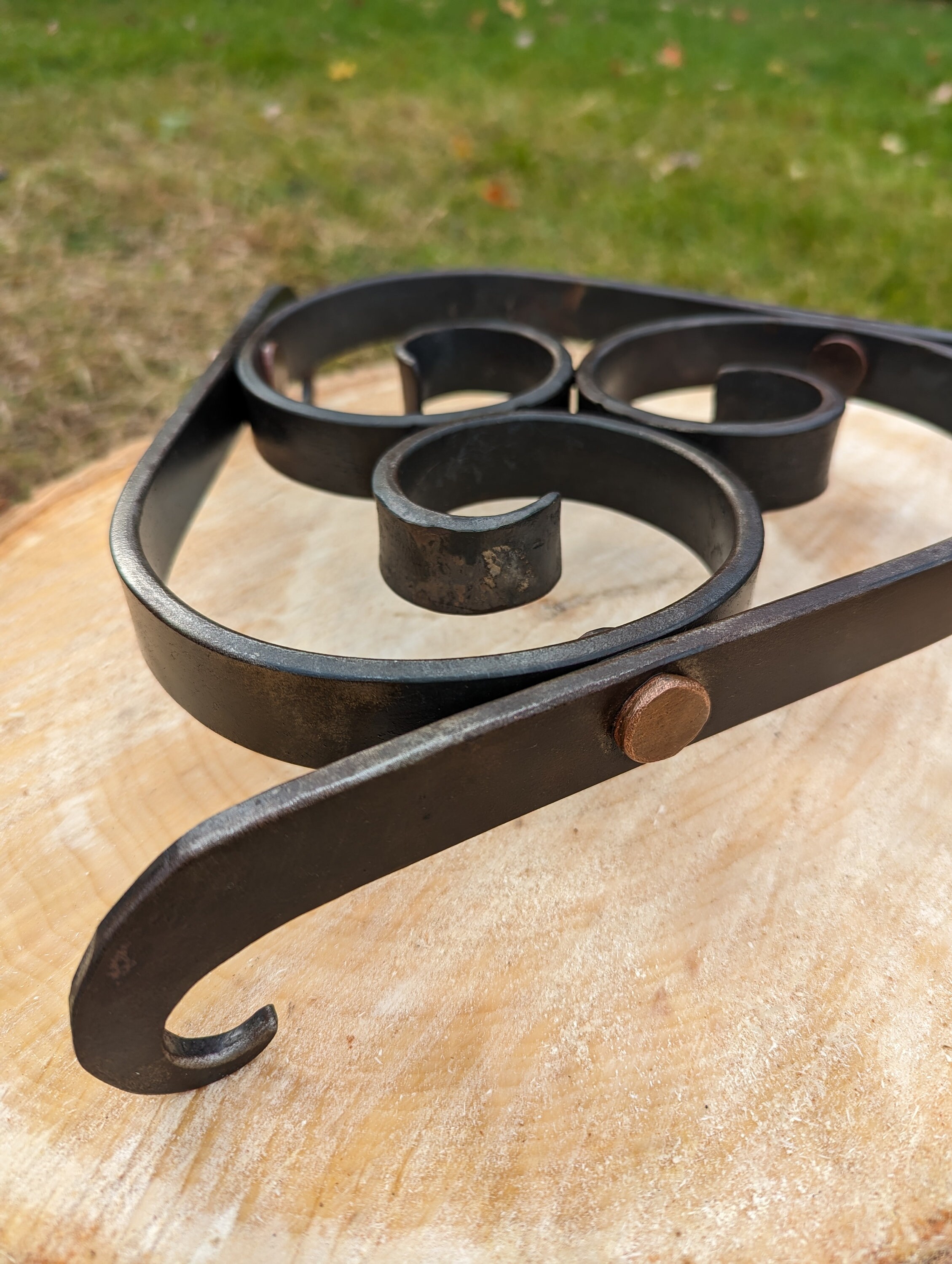 Hand Forged Steel Trivet - Etsy