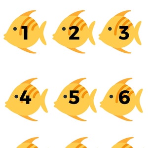 Goldfish Number Scavenger Hunt, Preschoolers, Kindergartener, Number ...
