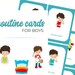 80 Boys Routine Cards, Routine Cards for Kids, Daily Routine Cards ...