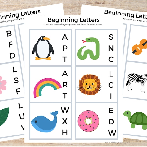 Beginning Sounds - Etsy