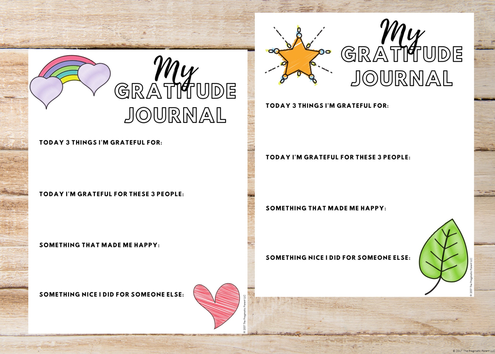5 Kids Gratitude Printables, Kids Gratitude Journal, Gratitude Pages ...
