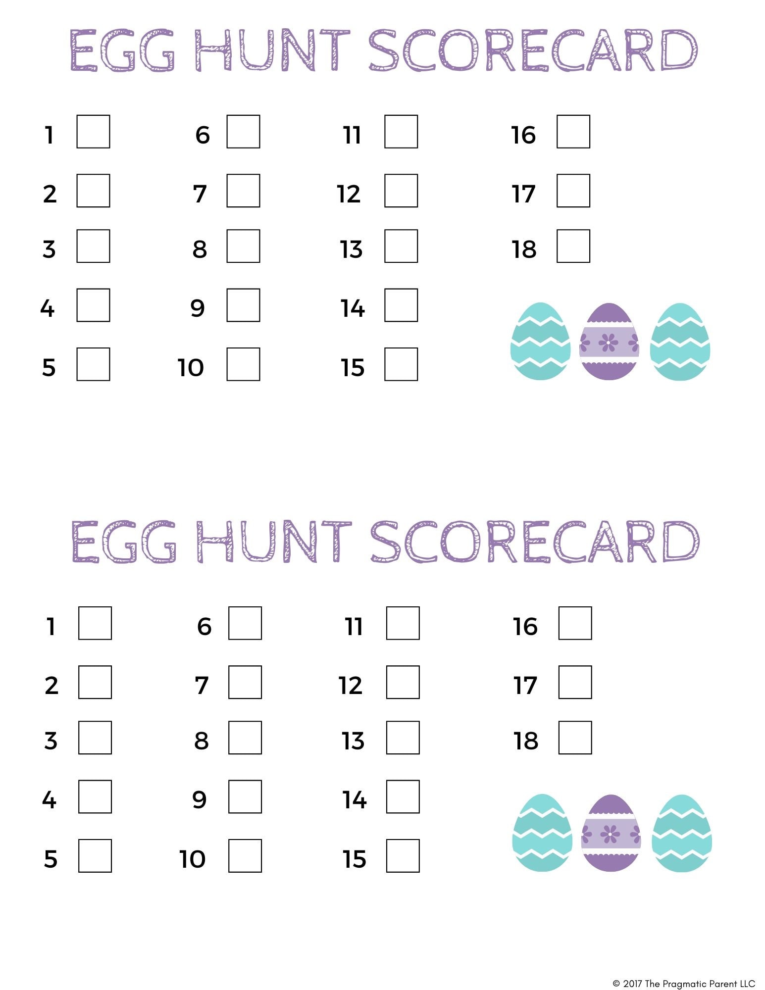 Easter Egg Number Scavenger Hunt, Preschoolers, Kindergartener, Number ...