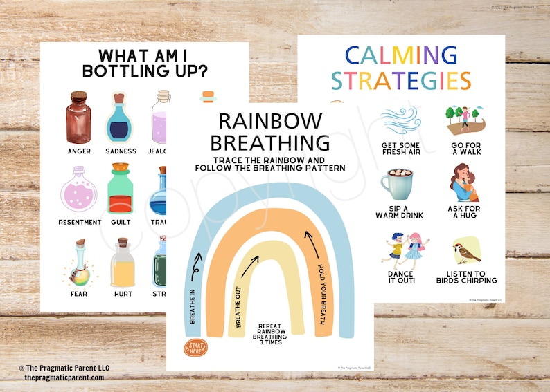 Calm Down Kit, Calming Corner, Calm Coping Skills for Kids, Self ...