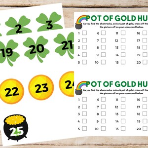 St. Patrick's Day Number Scavenger Hunt 1-25, Preschool, Kindergartener ...