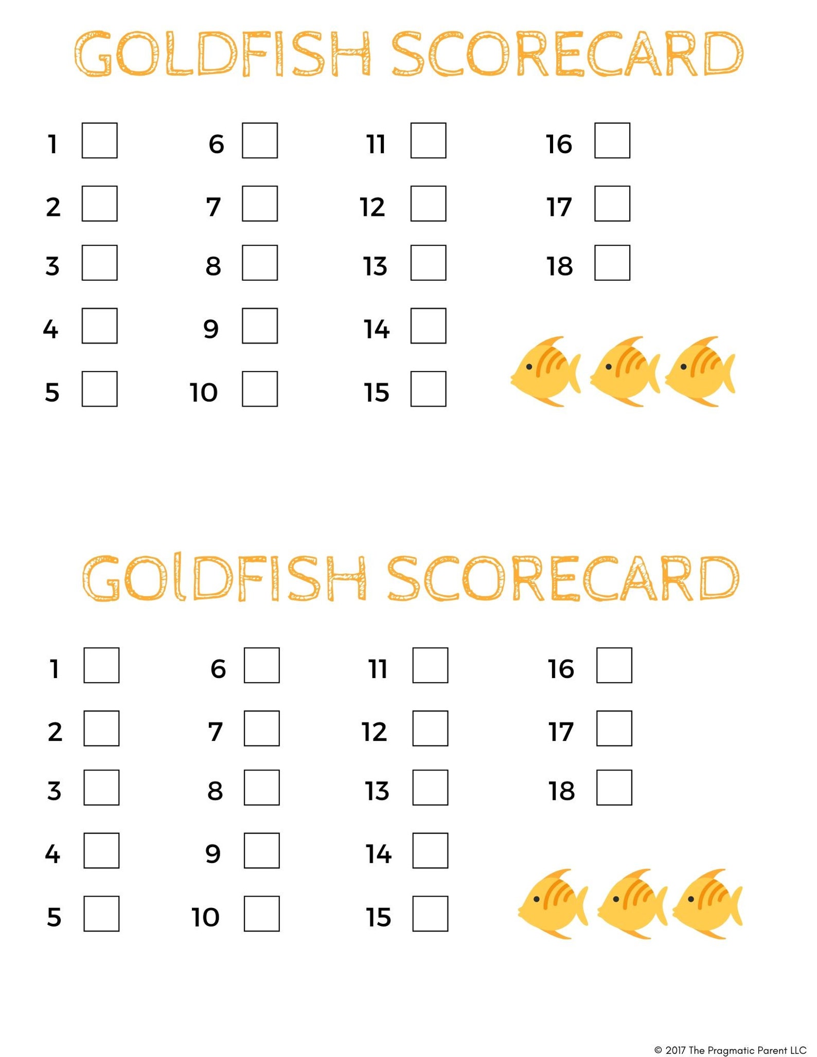 Goldfish Number Scavenger Hunt, Preschoolers, Kindergartener, Number ...
