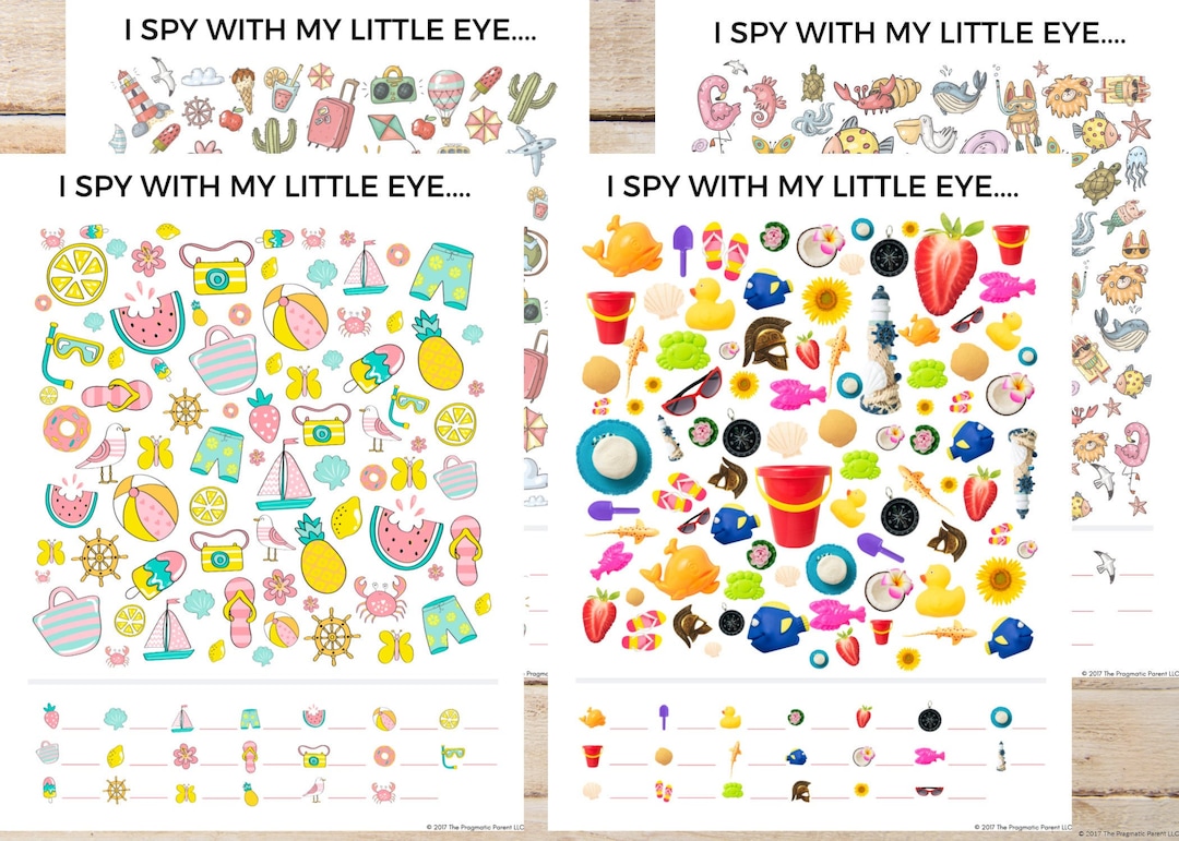 I Spy Printable Activity Sheet, I Spy for Kids, I Spy Printables, I Spy ...