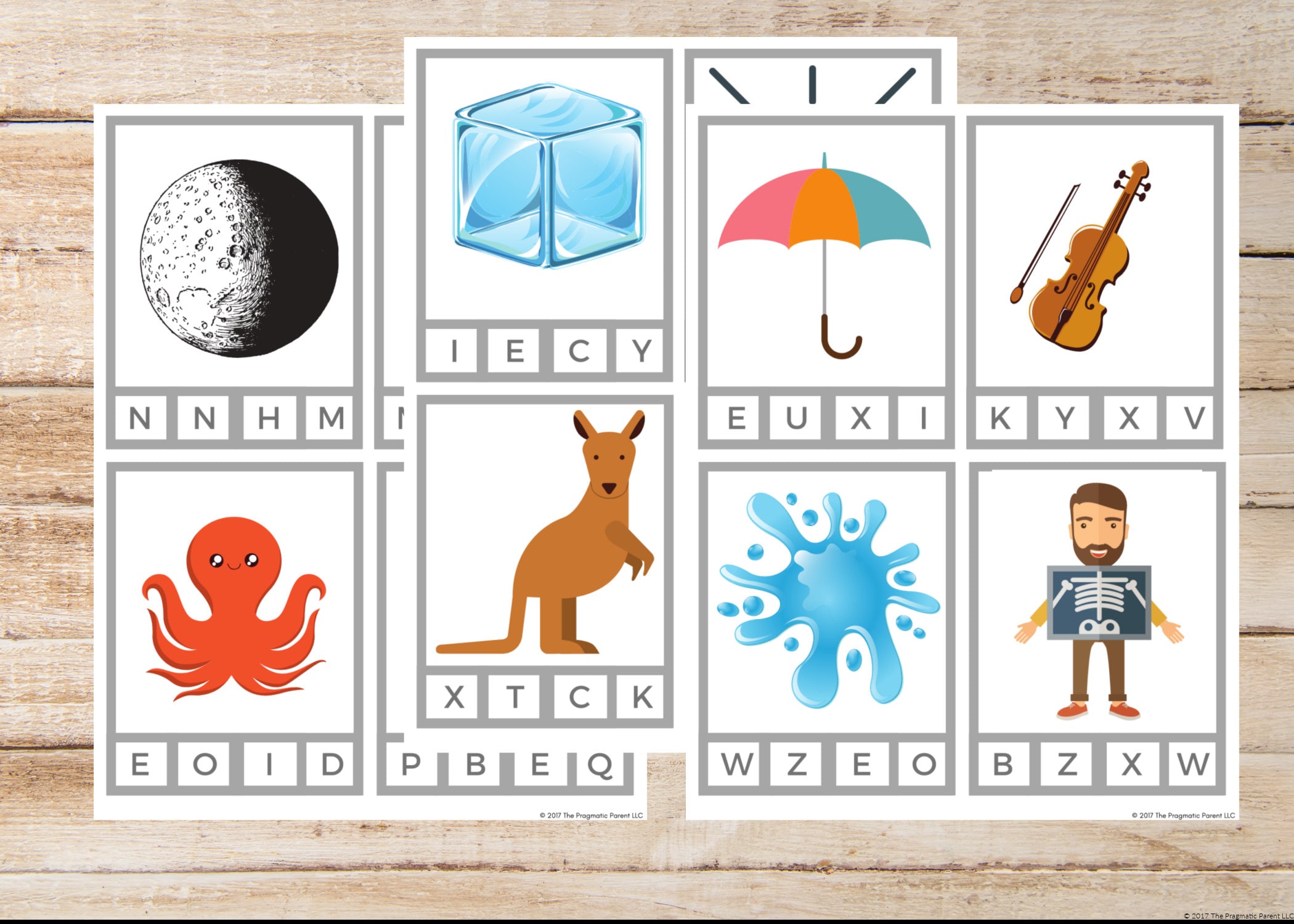 Beginning Letter Sound A-Z, CVC Word Builder, Phonics Beginning Letter ...