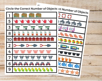 Count the Girls Cookies Match-up Preschool/homeschool - Etsy