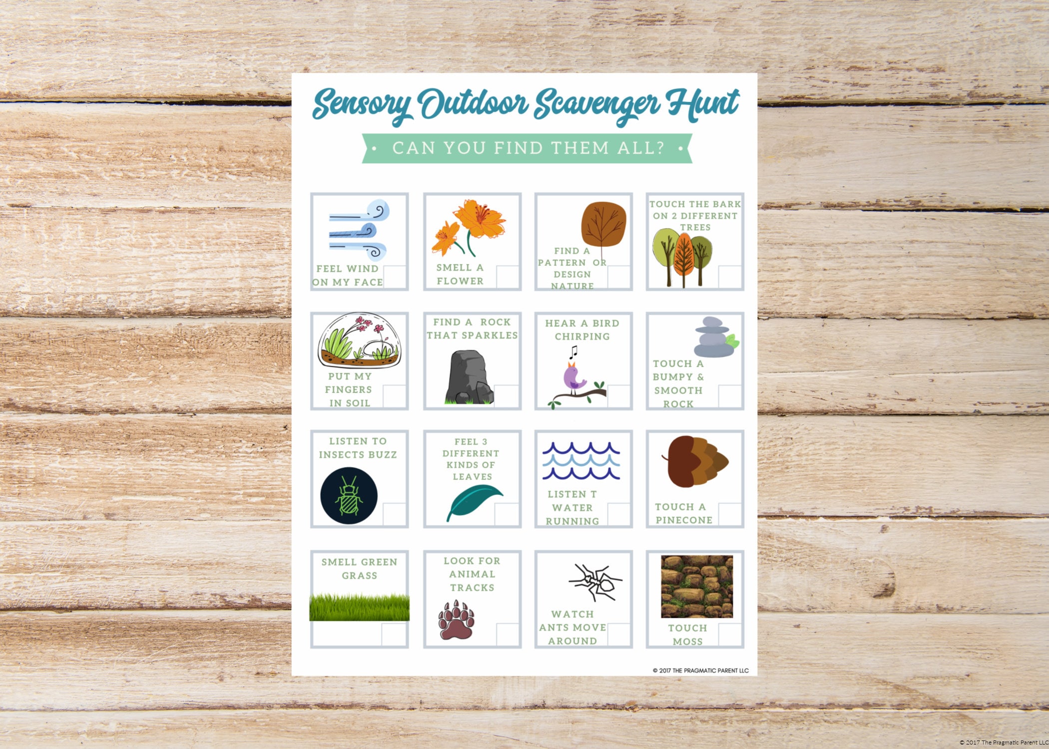 Nature Scavenger Hunt, Sensory Activity for Kids, Scavenger Hunt for ...