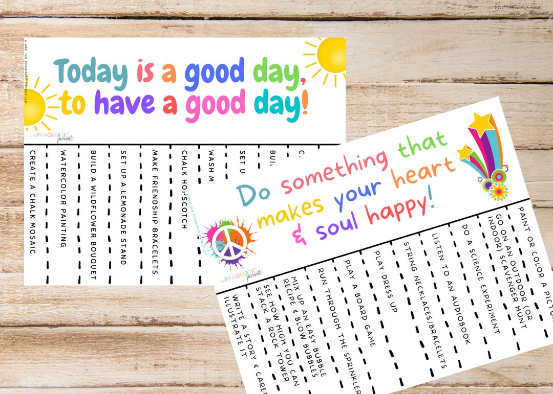 44 Screen Free Ideas for Kids, Screen Free & Bored Pull Tag Posters for ...