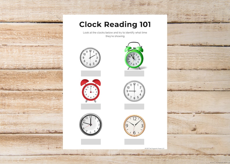 Learn to Tell Time, Telling Time Worksheet, Read the Time Activity ...