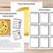 Pizza Making Math, Learning to Count, Kindergarten Worksheet, Start ...