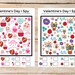 Valentine's Day I Spy Printable Activity Sheets, I Spy for Kids, I Spy ...